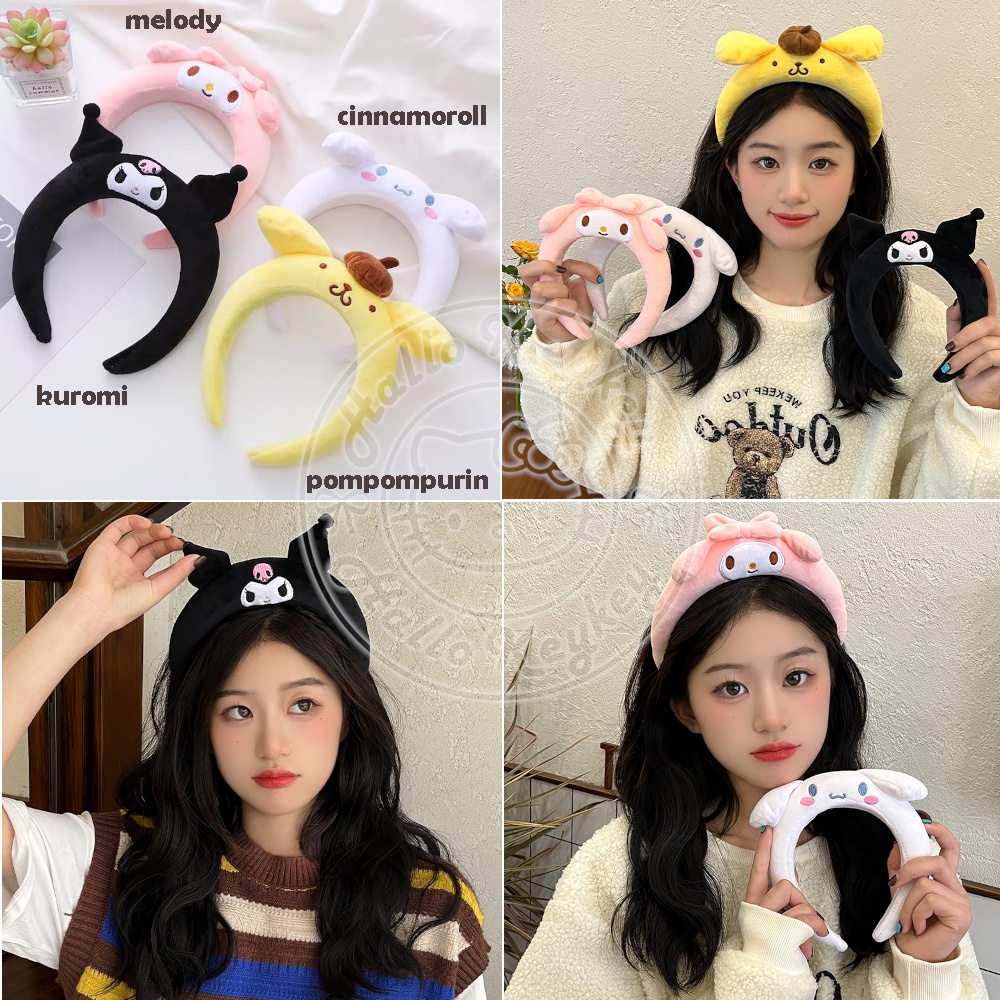 Jual bando tebal melody kuromi cinnamoroll pompompurin | Shopee Indonesia