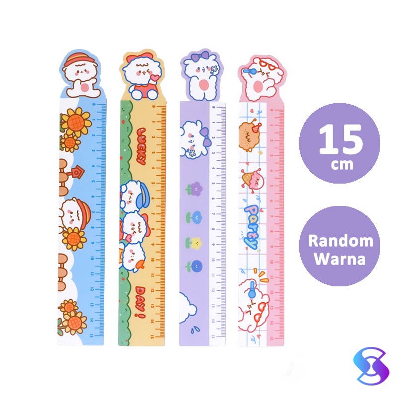 Jual PENGGARIS MAGNET FLEXIBLE LUCU GARISAN IMUT MOTIF ANIMAL CARTOON ...