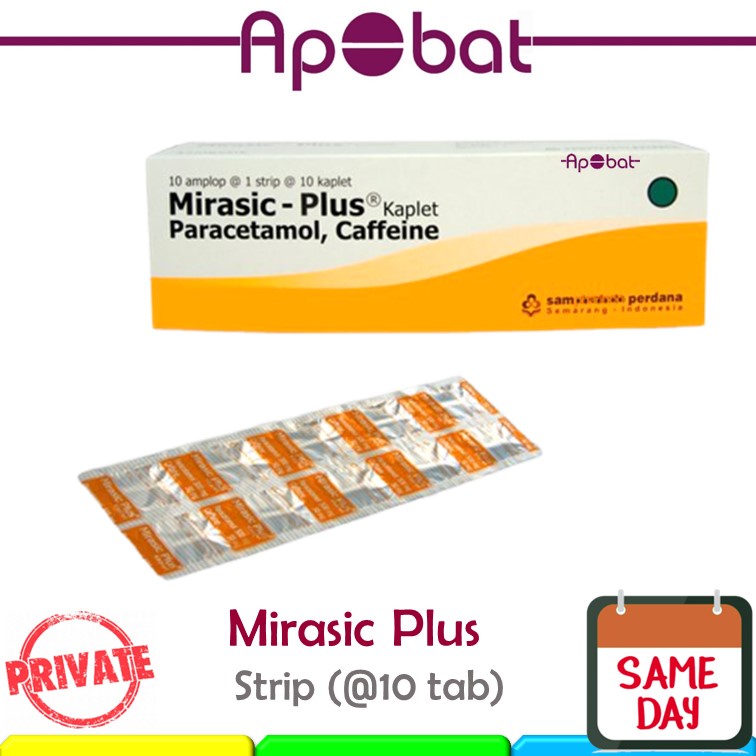 Jual - ApObat - Mirasic Plus STRIP Obat Pusing Nyeri Demam Sakit Kepala ...