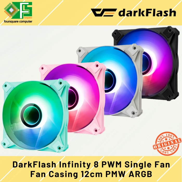 Jual Fan Casing Darkflash Infinity 8 PMW A-RGB Fan 12 cm Single Fan ...