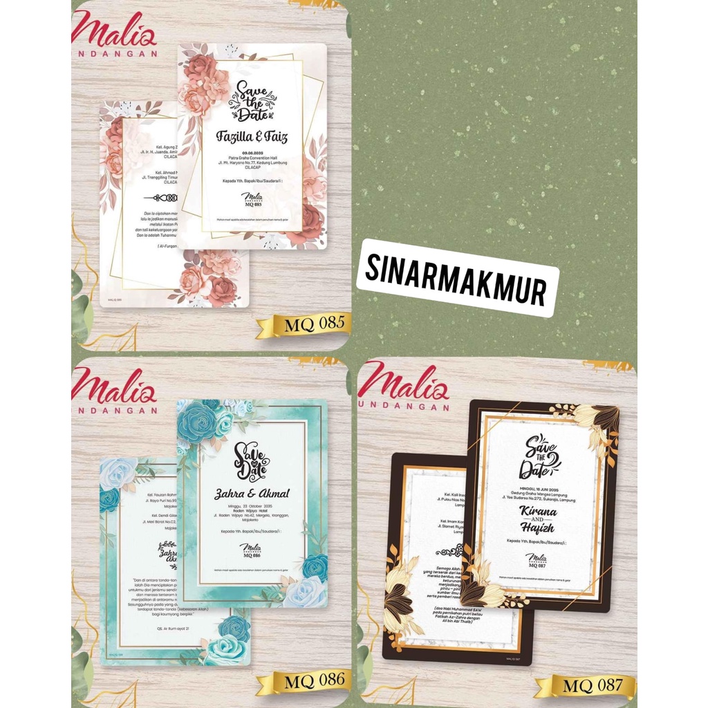 Jual Undangan Maliq 85, Maliq 86, Maliq 87 | Shopee Indonesia