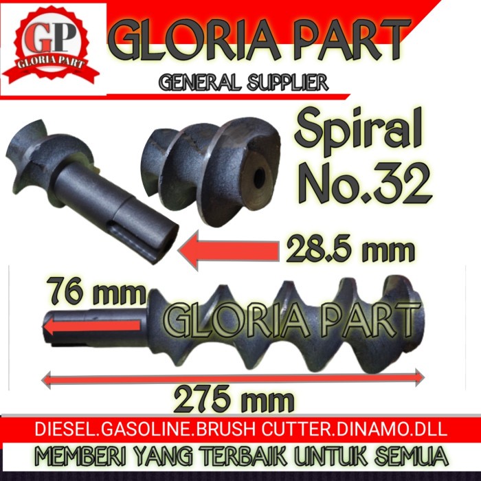 Jual Gili Gilingan Daging No.32 ( Spiral/Ulir) | Shopee Indonesia