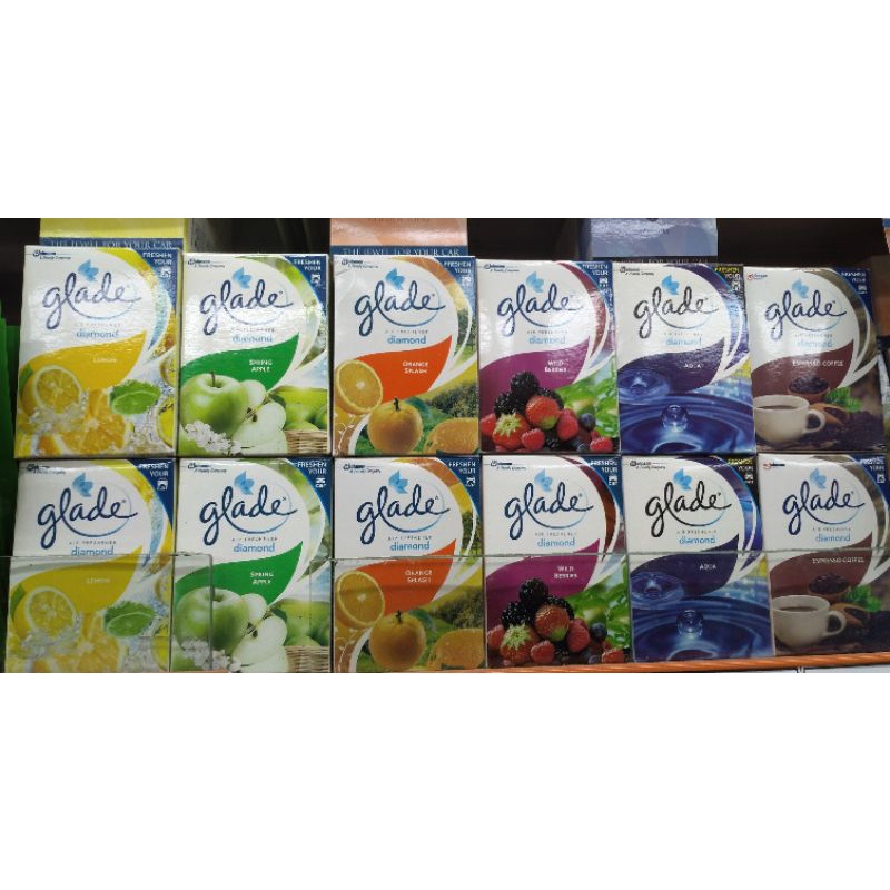 Jual Glade diamond perfume car refil 80ml | Shopee Indonesia