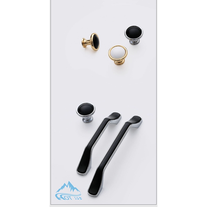 Jual Tarikan Laci Handle lemari Model IKEA Handle Gold Putih Hitam Knob ...