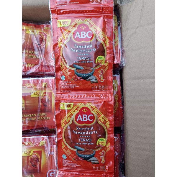Jual Sambal Terasi ABC Sachet 1 Renceng | Shopee Indonesia