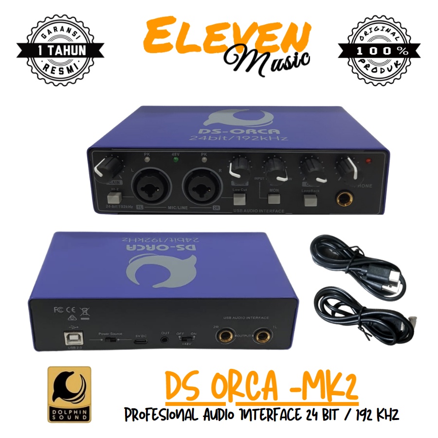 Jual Dolphin Sound DS ORCA 2-Channel Audio Interface 24bit/192Kzh ...