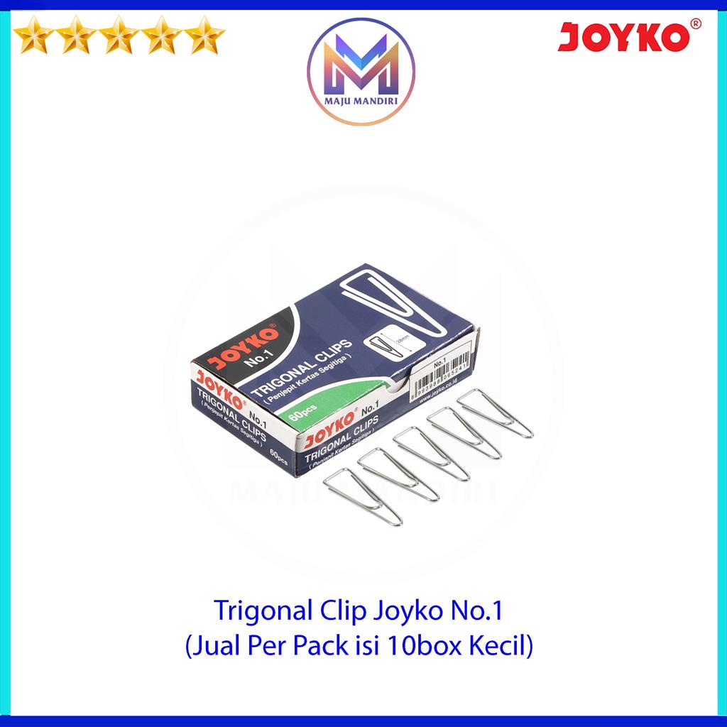 Jual Trigonal Clip Joyko No.1 / Paper Clip / Penjepit Kertas No1 ...