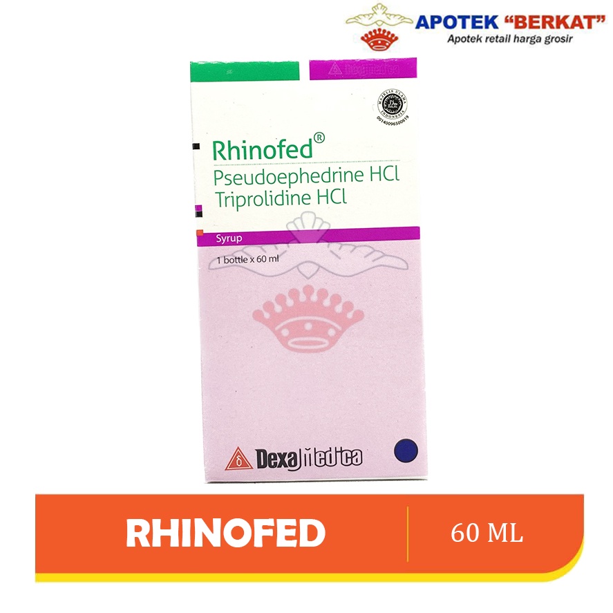 Jual RHINOFED SIRUP 60 ML / OBAT FLU PILEK DEMAM ANAK | Shopee Indonesia