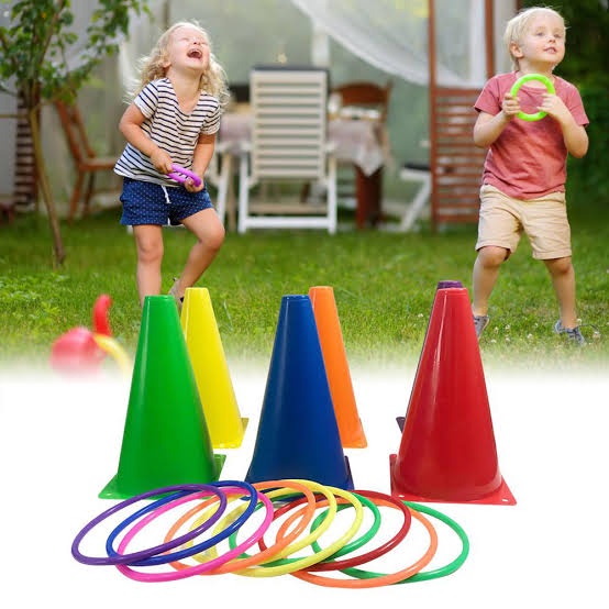 Jual Mainan Edukasi Throw the Ring Cone Kerucut Lempar/ Mainan Anak ...