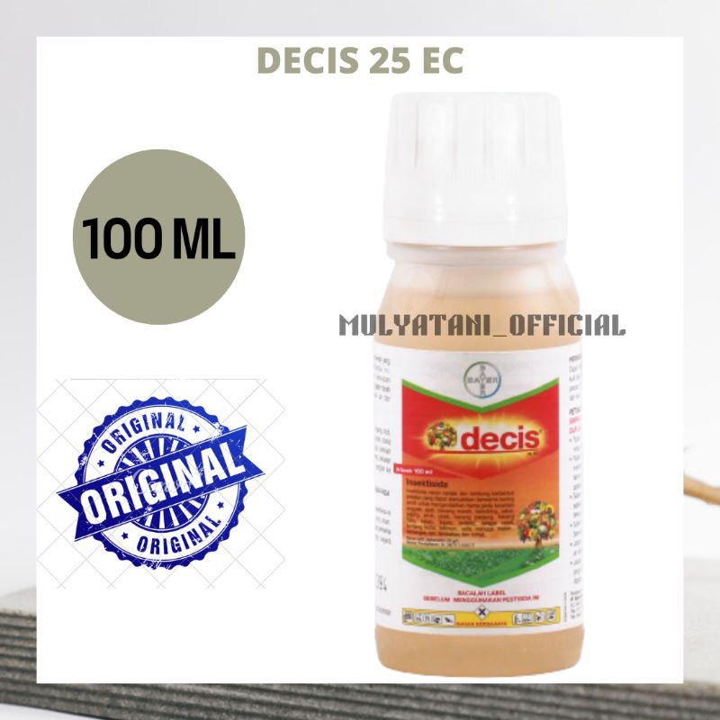 Jual Decis 25 EC Insektisida 100 ML Original Kemasan Pabrik | Shopee ...