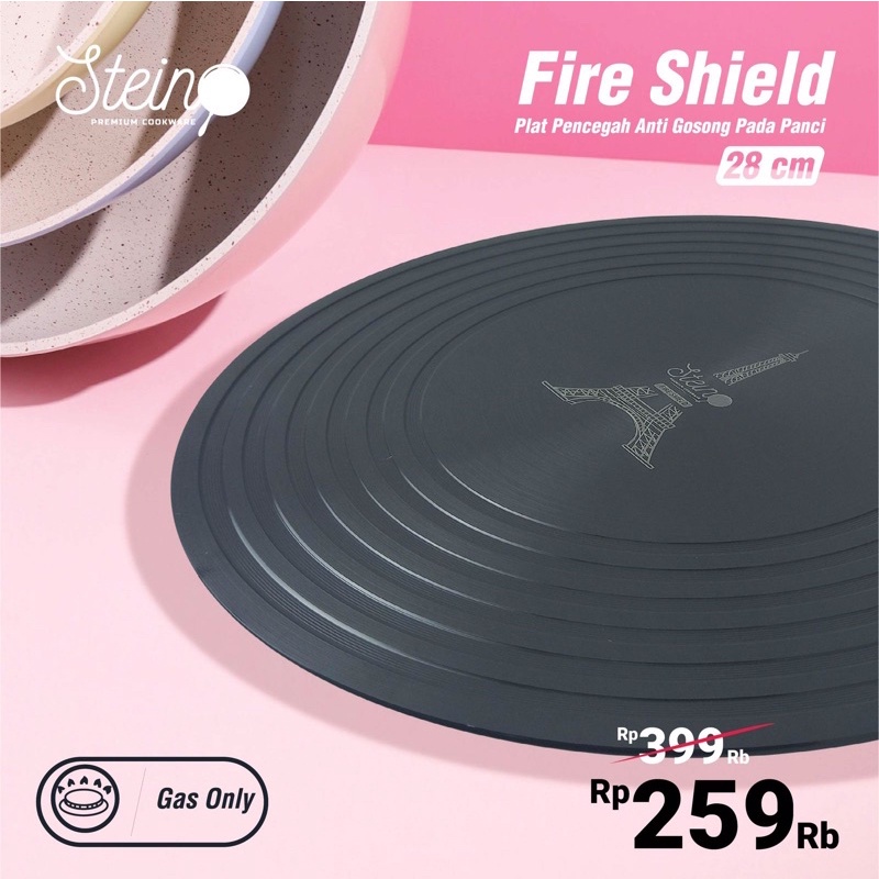 Jual STEIN Fire Shield (Plat Pencegah Anti-Gosong pada Panci-28cm ...