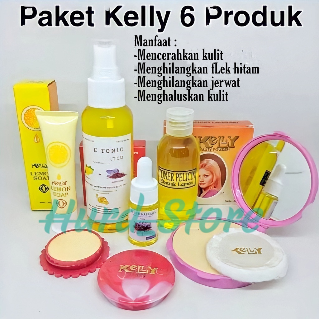 Jual Paket Lengkap Kelly 6in1 Plus Serum - Toner & Spray - Pearl Cream ...