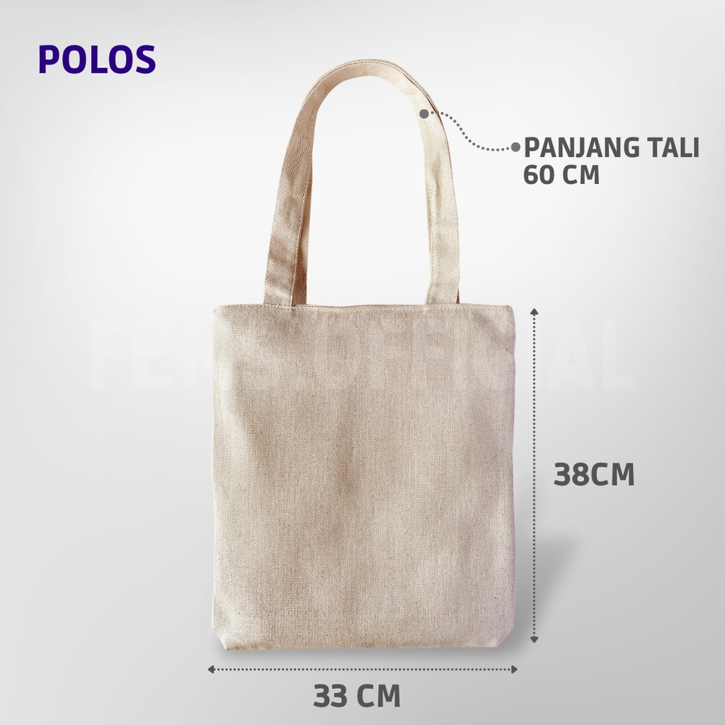 Jual Tote bag Polos Grosir Kanvas Tebal Premium Serat Twill Penutup resleting | Shopee Indonesia