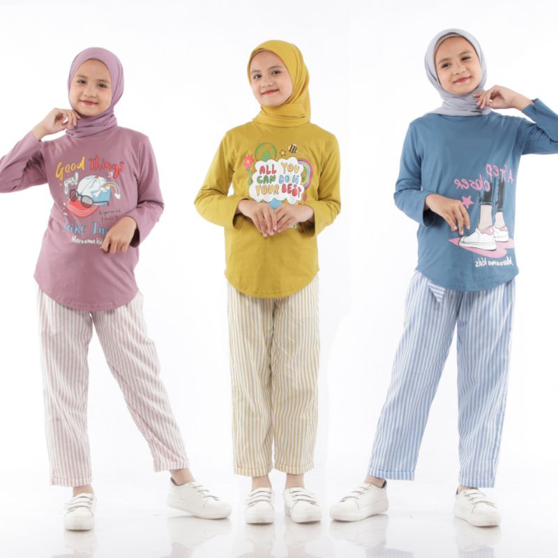 Jual Setelan Anak Perempuan Tanggung Remaja Setcel Kaos Terbaru ...