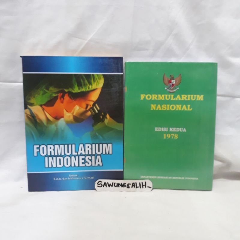 Jual Paket 2 buku formularium nasional dan Formularium indonesia ...