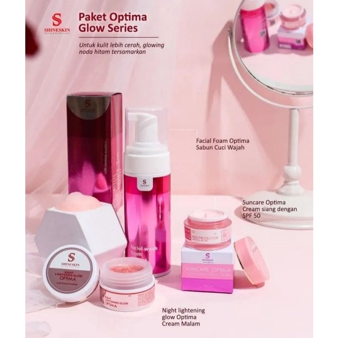 Jual SHINESKIN PAKET OPTIMA GLOW SERIES | Shopee Indonesia