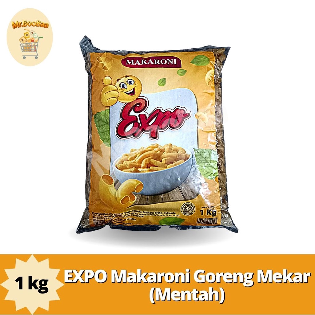 Jual EXPO Makaroni Mentah Mekar @1kg - Makaroni Mekar - Makaroni Goreng ...