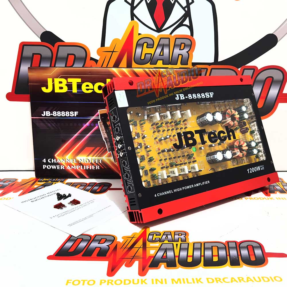 Jual Power Amplifier Mobil JB-Tech JT-8888SF Amplifier 4 Channel | Shopee Indonesia