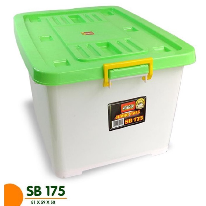 Jual Ezy Box Container Box Plastik 130 Liter Kotak Penyimpanan BESAR ...