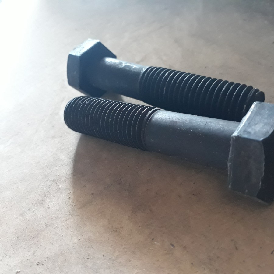 Jual Baut + Mur besi 3/4 x 4 /Hitam Nc/kunci 28/(per pcs) | Shopee Indonesia