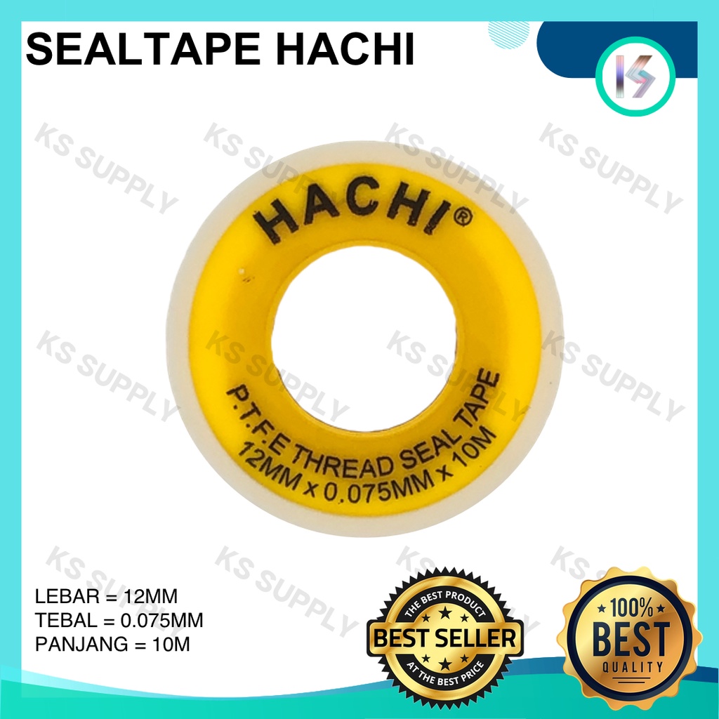 Jual Seal Tape / Sealtape / Sil Tip / Siltip / Isolasi Kran Merk HACHI ...