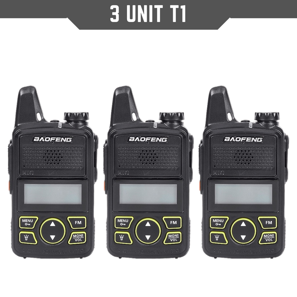 Jual Paket 3 Unit HT Handy Talky Bofeng BF T1 Mini Singleband / Radio ...