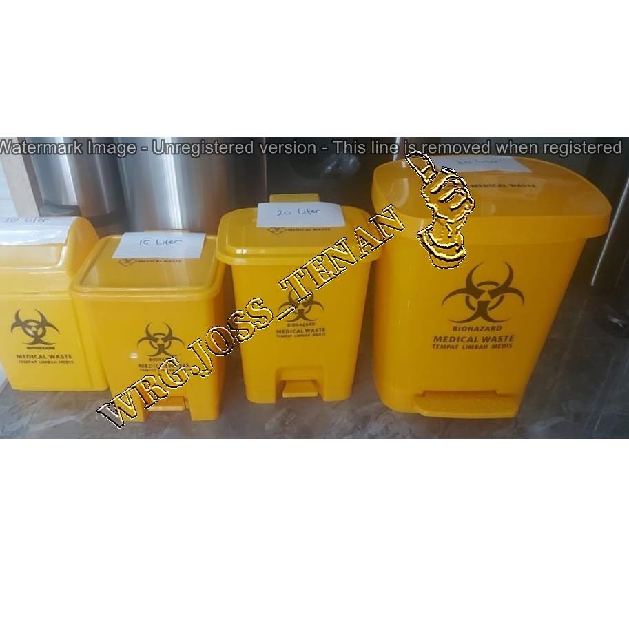 Jual Depan1 Yellow Plastic Medical Thrash Bin / Tempat Sampah Limbah ...