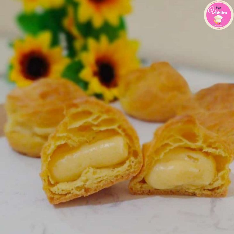 Jual Kue Sus Fla Vanila /Sus Original/Soes Fla vanila/Soes Fla durian ...