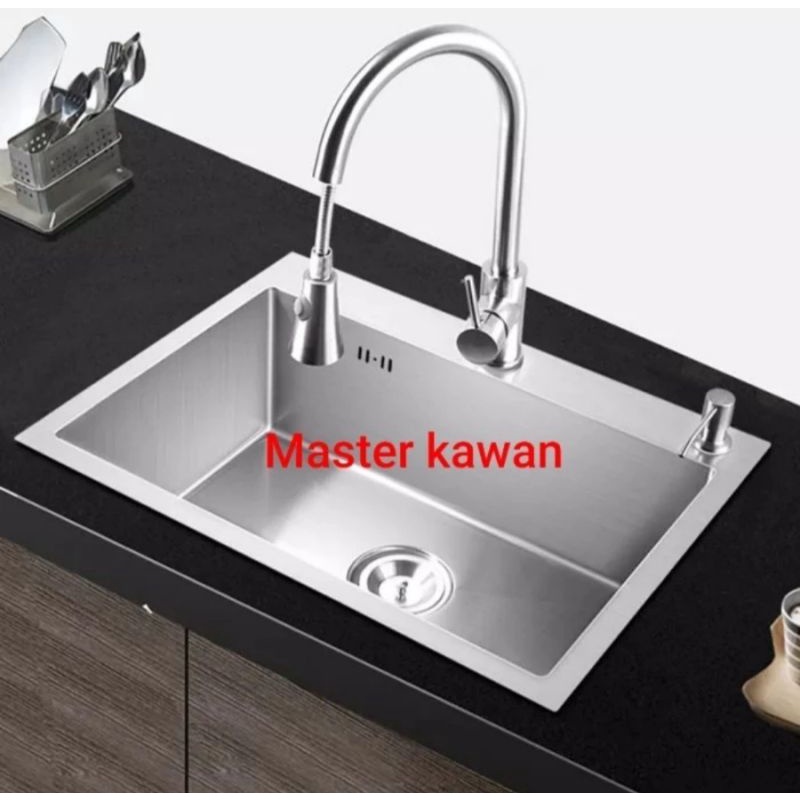 Jual Paket Kitchen Sink Stainless VALPRA 6045 /Bak Cuci Piring 1 Lubang ...