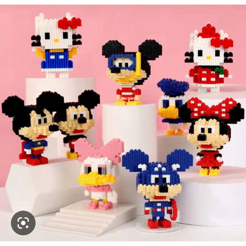 Jual Nano Block Mainan Balok Susun Disney Nano Blok building block Nano ...