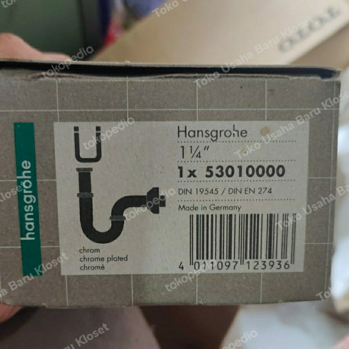 Jual Mandi Grohe P Trap Sifon Leher Angsa Hansgrohe 53010000 (Baru ...