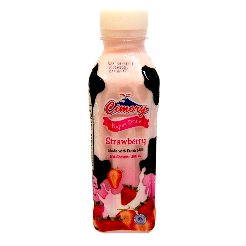 Jual Cimory Yogurt Strawberry Botol 250Ml | Shopee Indonesia