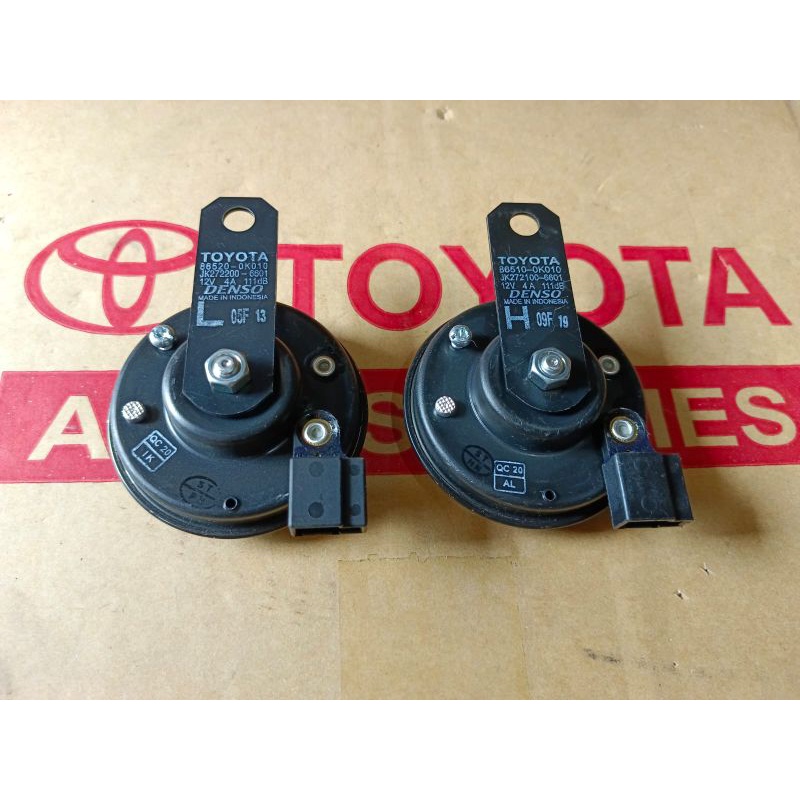 Jual klakson disc 12 volt denso Innova Hilux Fortuner original | Shopee ...