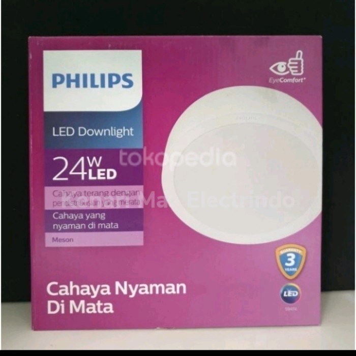 Jual PHILIPS DOWNLIGHT LED 59472 MESON OUTBOW 24W 24 W 24WATT BULAT ...