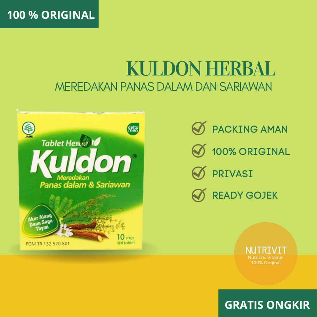 Jual KULDON TABLET PANAS DALAM DAN SARIAWAN | Shopee Indonesia