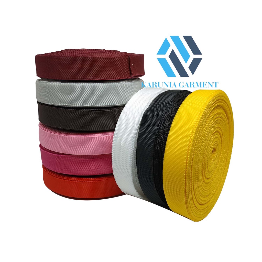 Jual TALI WEBBING BISBAN PELIPIT PENUTUP PINGGIRAN TAS LEBAR 2,2 CM PER ...