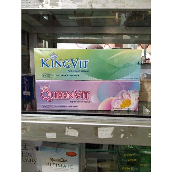 Jual KINGVIT & QUEENVIT SUPLEMEN UNTUK PROMIL 1 BOX 3 STRIP @30 TABLET ...