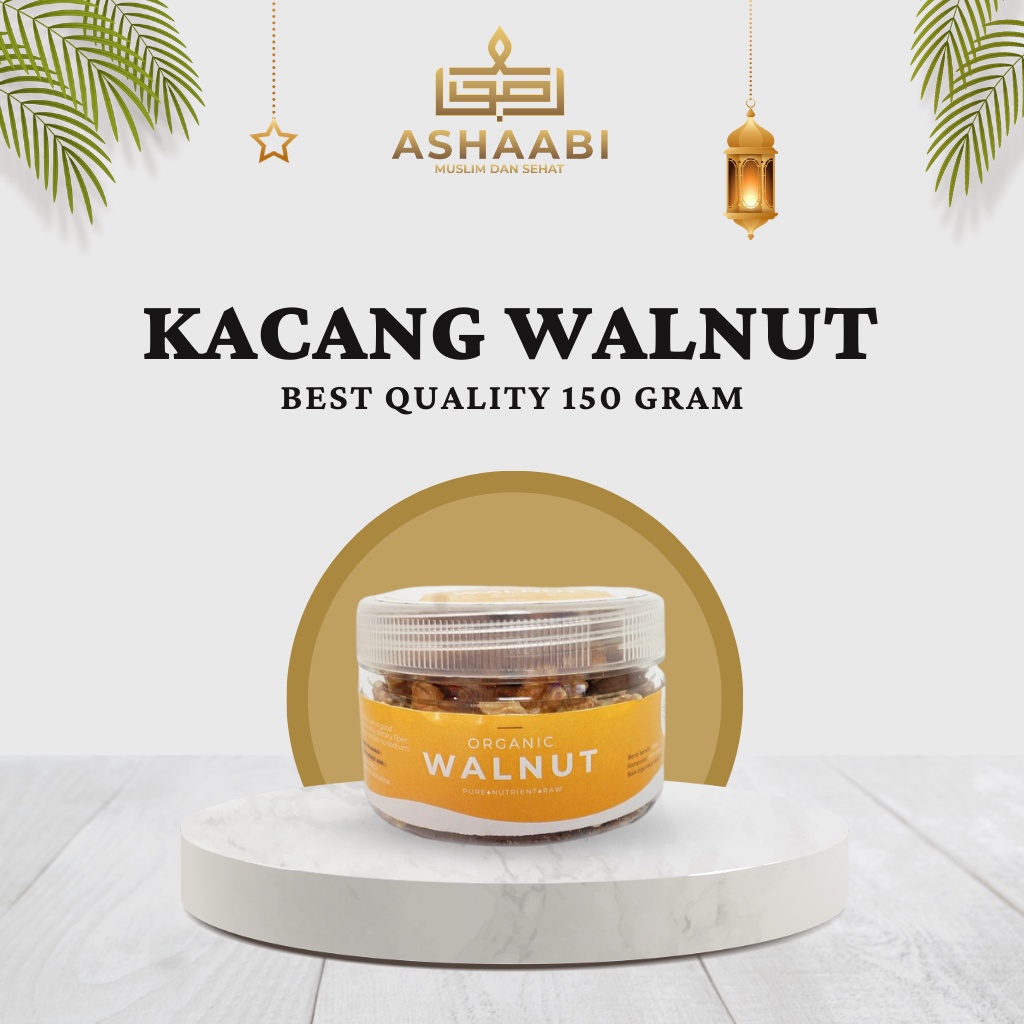 Jual Kacang Walnut panggang 150gr premium organik non GMO walnuts ...