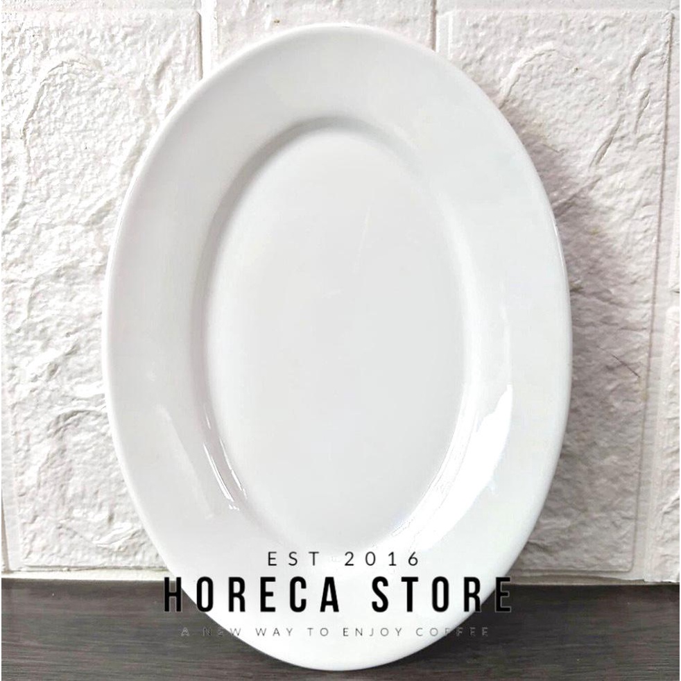 Jual Piring Oval Keramik Polos 19 cm / Piring Porcelain / Piring Saji ...