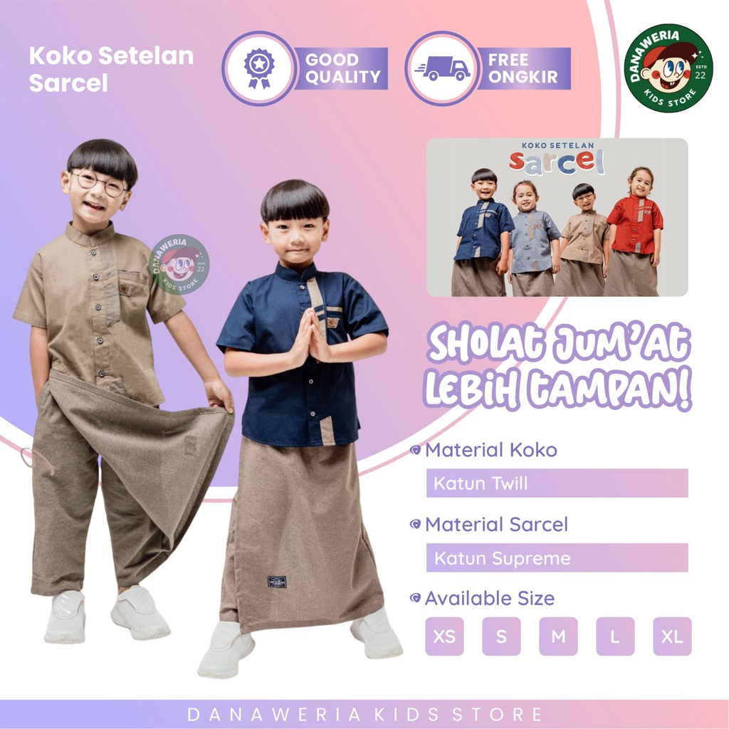 Jual Setelan Sarkoci Baju Koko Dan Sarung Celana Sarcel Untuk Anak Laki ...