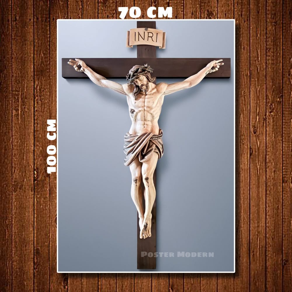 Jual Hiasan Dinding Lukisan Poster Yesus Tersalip Xtra Jumbo Code06 ...