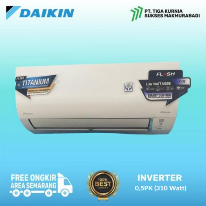 Jual AC Daikin Flash Inverter 0,5 PK (STKQ15UV) | Shopee Indonesia
