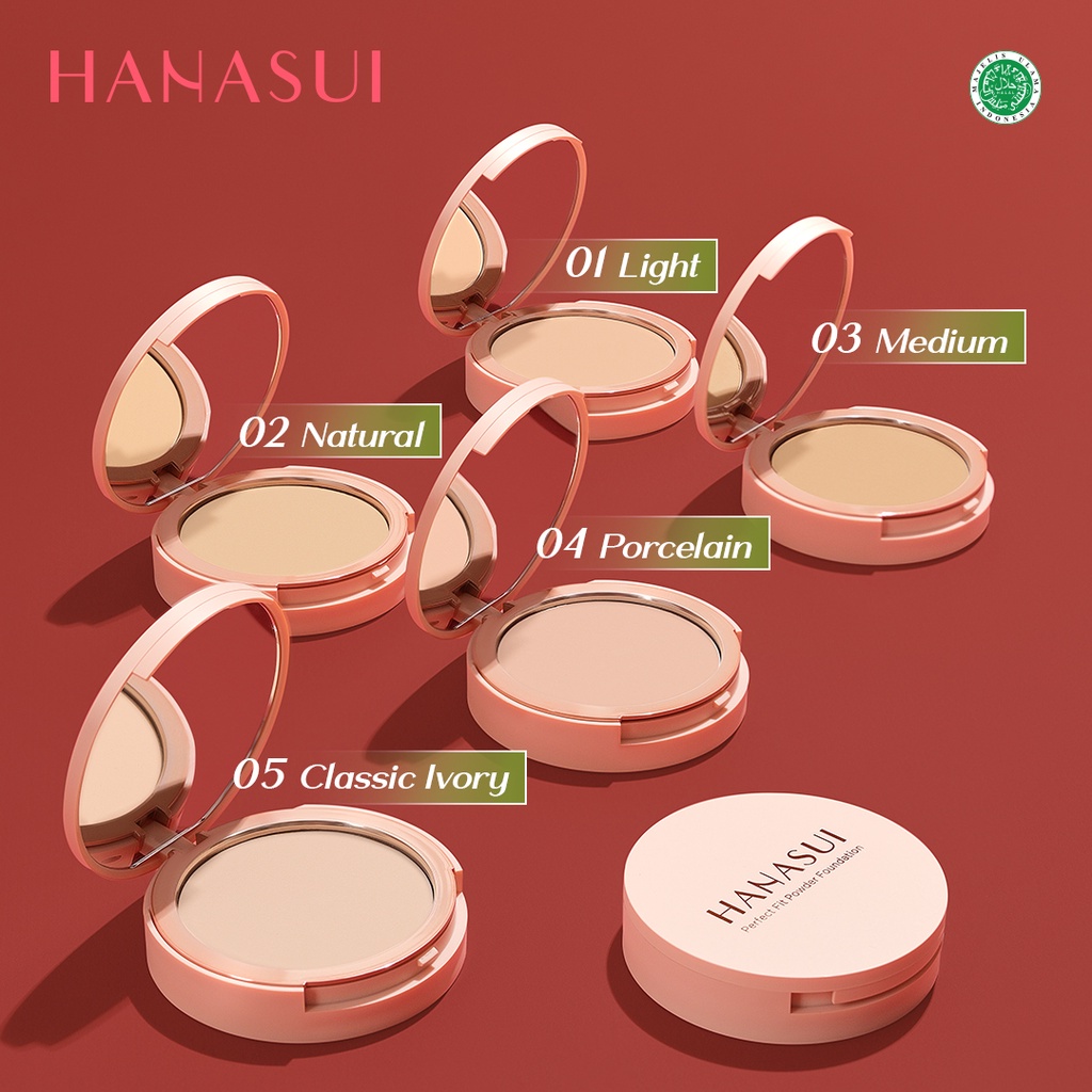 Jual Hanasui Perfect Fit Powder Foundation Original | ready stock ...