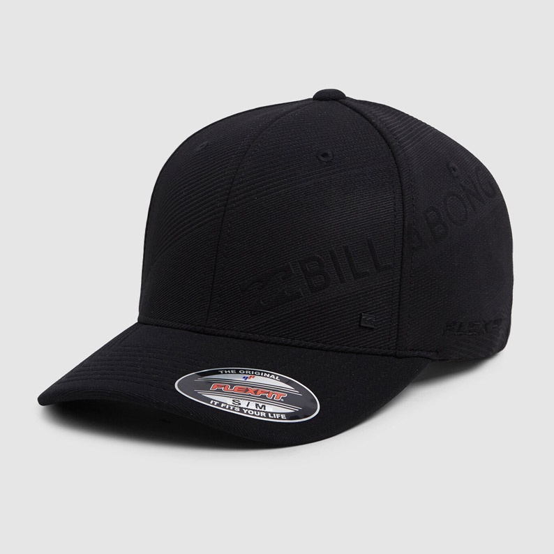 Jual Topi BILLABONG Slice FLEXFIT Stretch Fit Baseball Cap Black ...