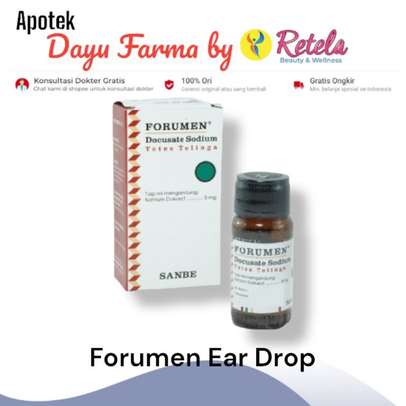 Jual FORUMEN EAR DROPS 1 BOTOL 10ML | Shopee Indonesia