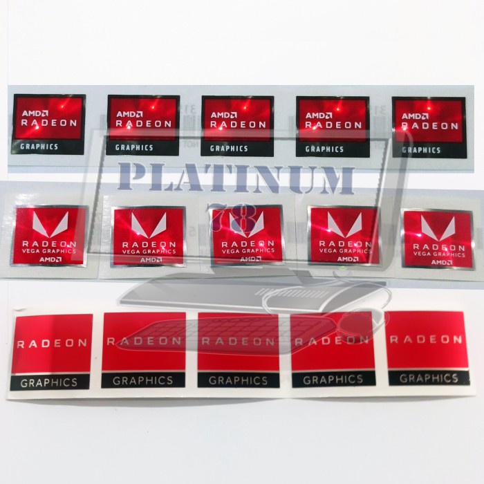 Jual Skin Sticker Stiker Logo Amd Radeon Graphics Original | Shopee ...