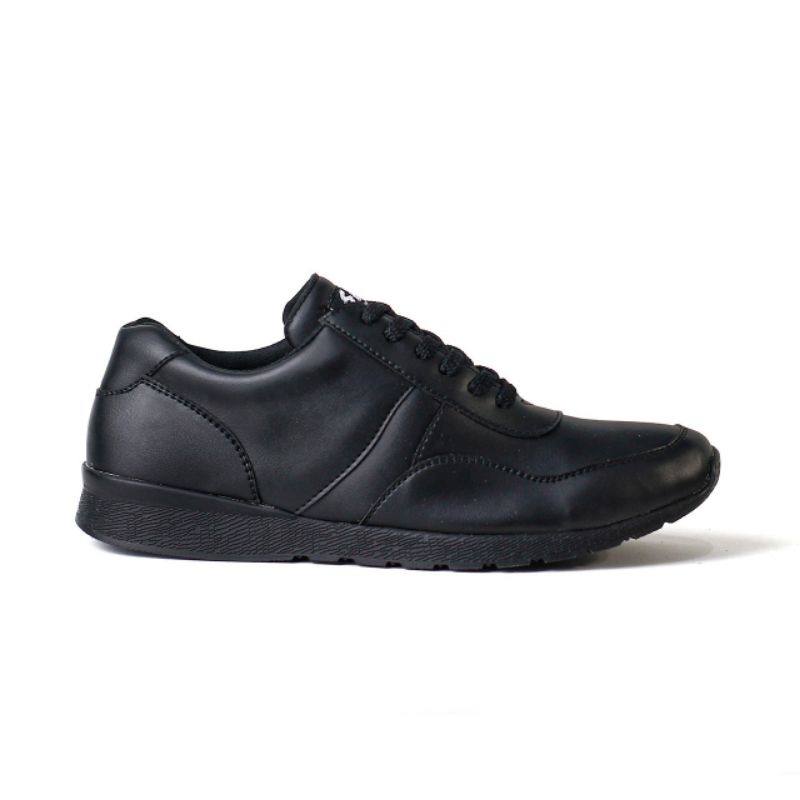 Jual SULTAN FOOTWEAR X VEGAN SIF | Sepatu Kasual Sneakers Pria model kets Full Black | Shopee ...