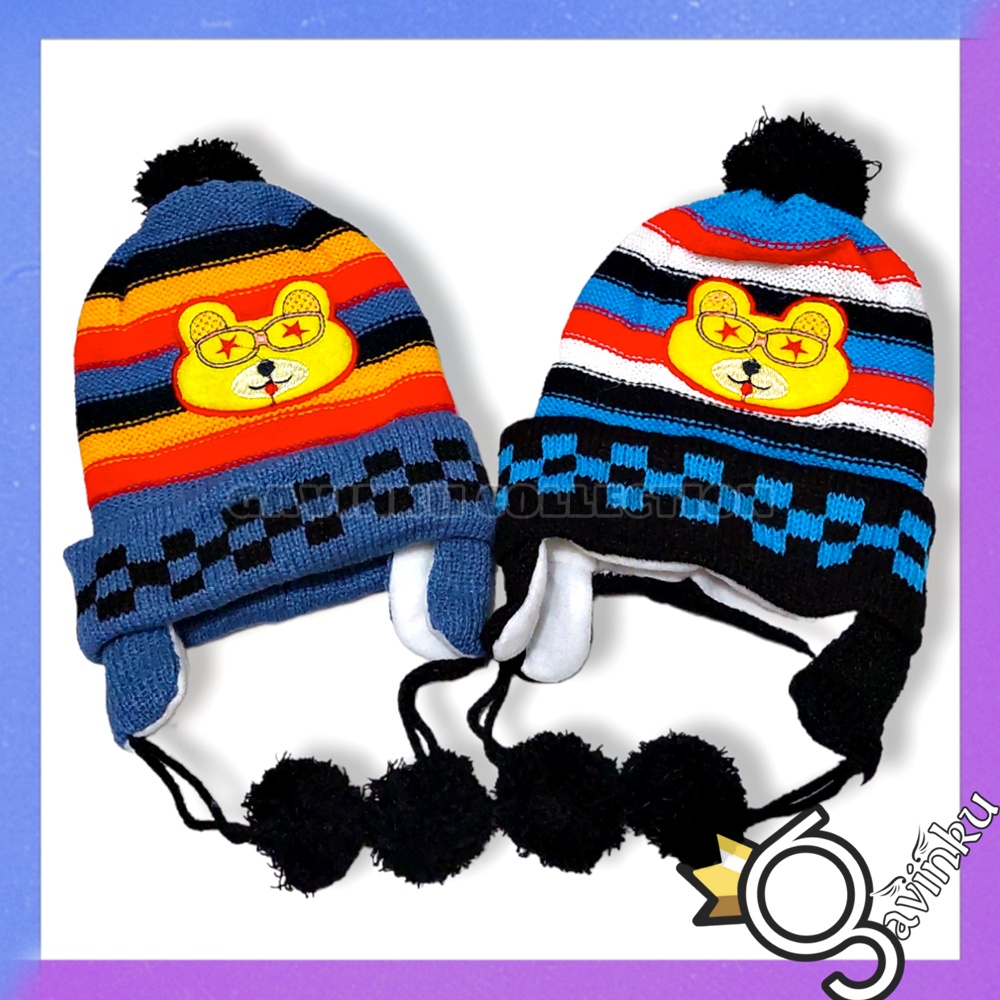 Jual Topi Kupluk Anak Penutup Telinga Afika Bayi Laki Laki Perempuan ...