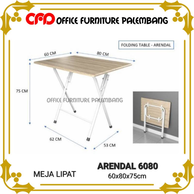 Jual meja lipat orbitrend ARENDAL 6080 meja cafe meja makan folding ...