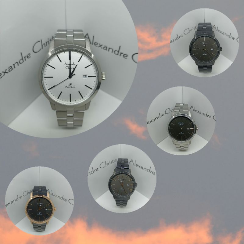 Jual Jam Tangan Pria Alexandre Christie 1007 AC1007 AC 1007 Tali Besi ...